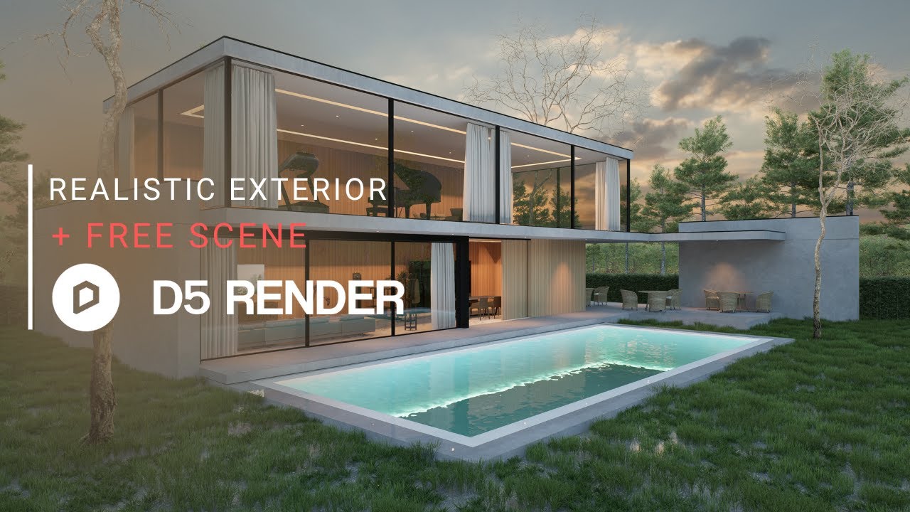 Realistic Exterior Render with D5 Render | Private House 330 ...