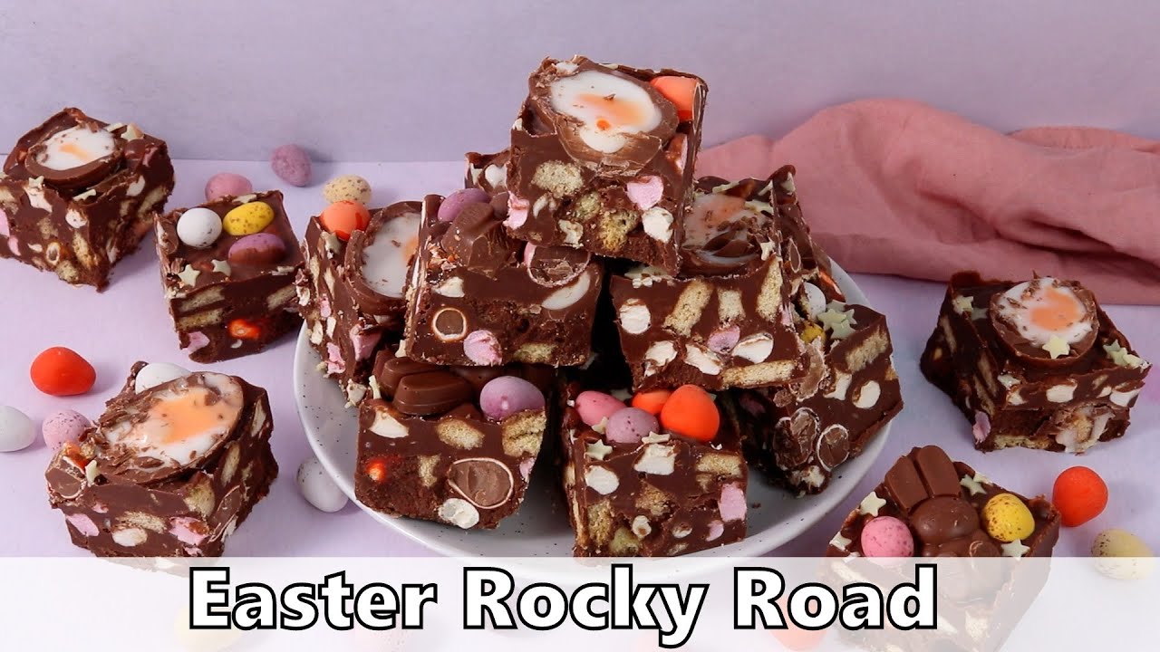 Easter Rocky Road Recipe - YouTube