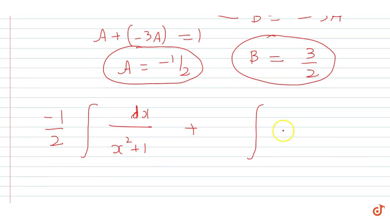`int(x^2)/((x^2+1)(x^2+3))dx` - YouTube