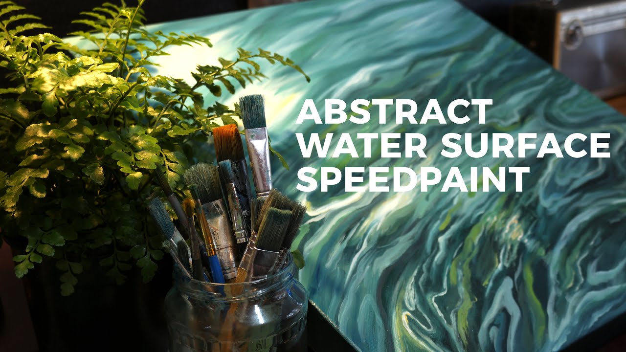 Abstract water surface - Speedpaint - YouTube