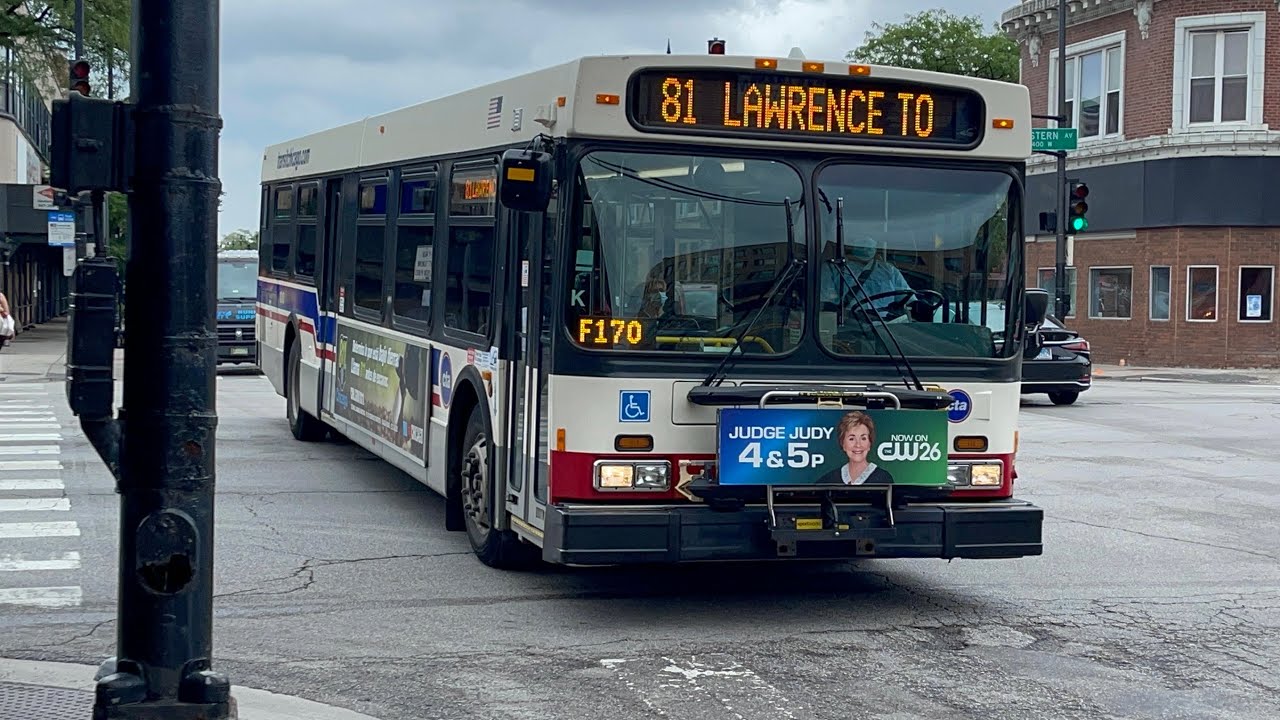 CTA Bus: 2005 D40LF New Flyer #1010 On Route 81 Lawrence (Westbound ...