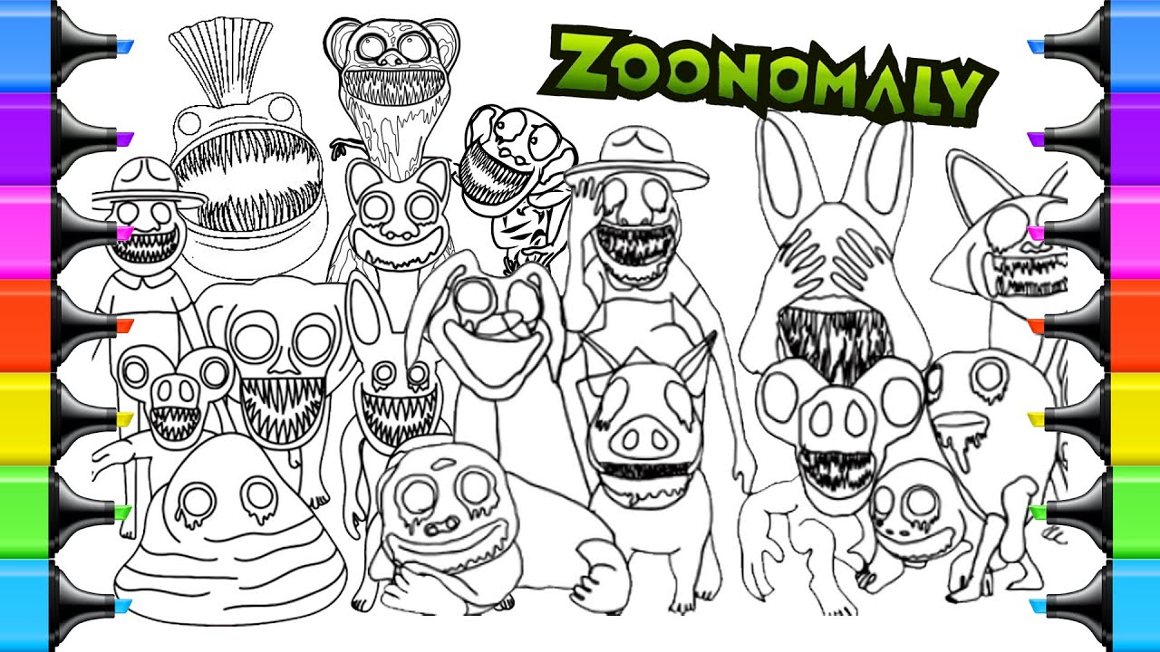 How to Color Zoonomaly / Coloring All MONSTERS and BOSSES from ...