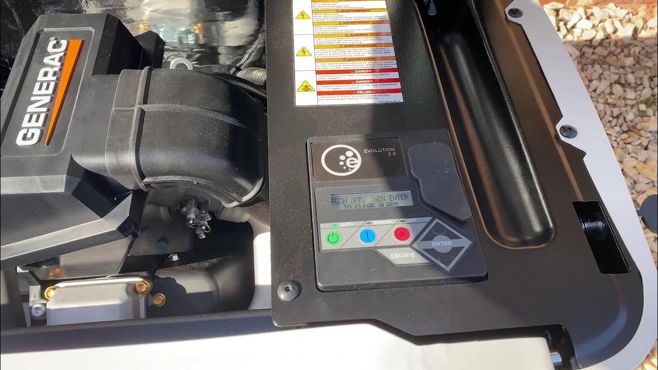 Generac Home standby generator showing an error 2800 - YouTube