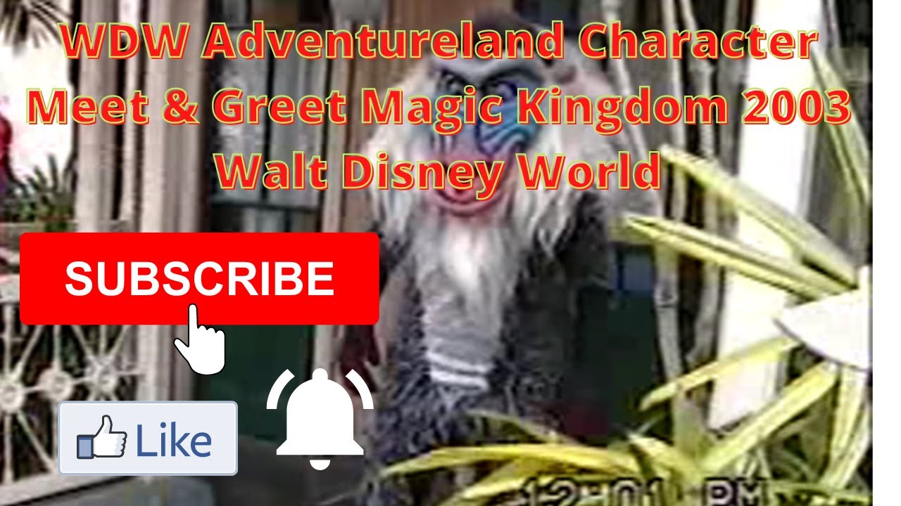 WDW Adventureland Character Meet & Greet Magic Kingdom 2003 Walt Disney ...
