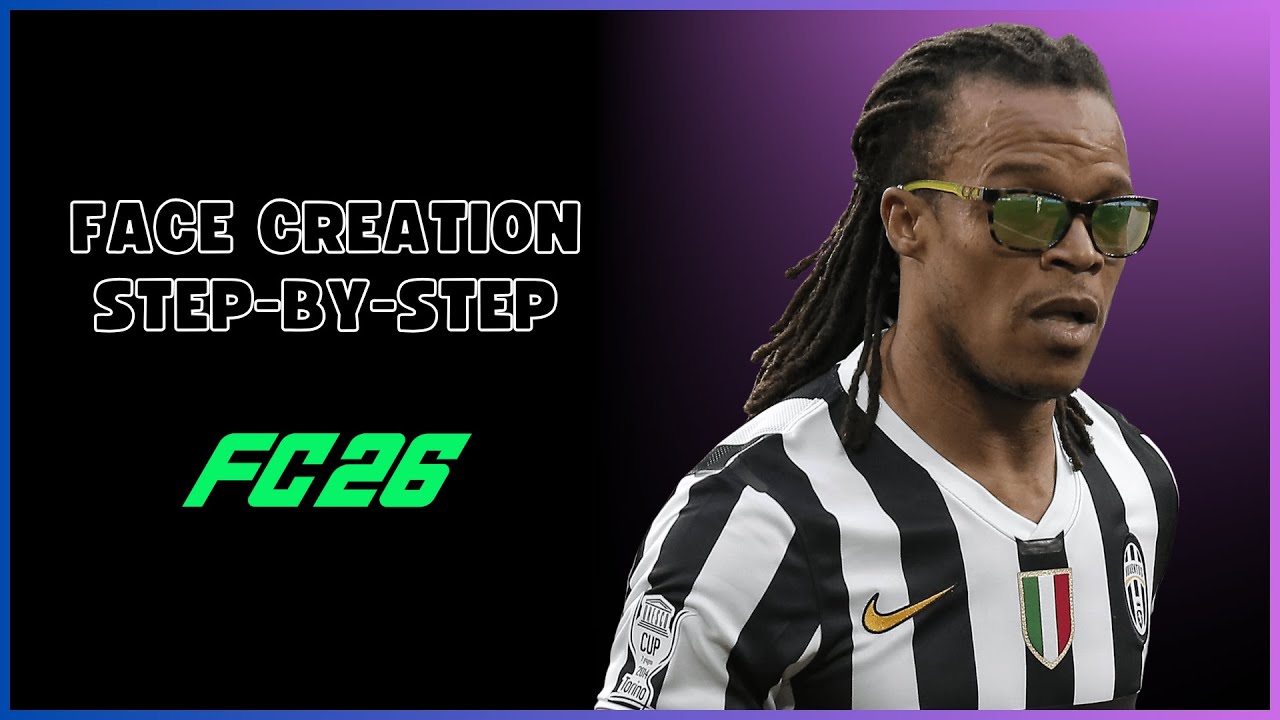 How to create EDGAR DAVIDS in EA FC 26 - TUTORIAL Face Creation - YouTube