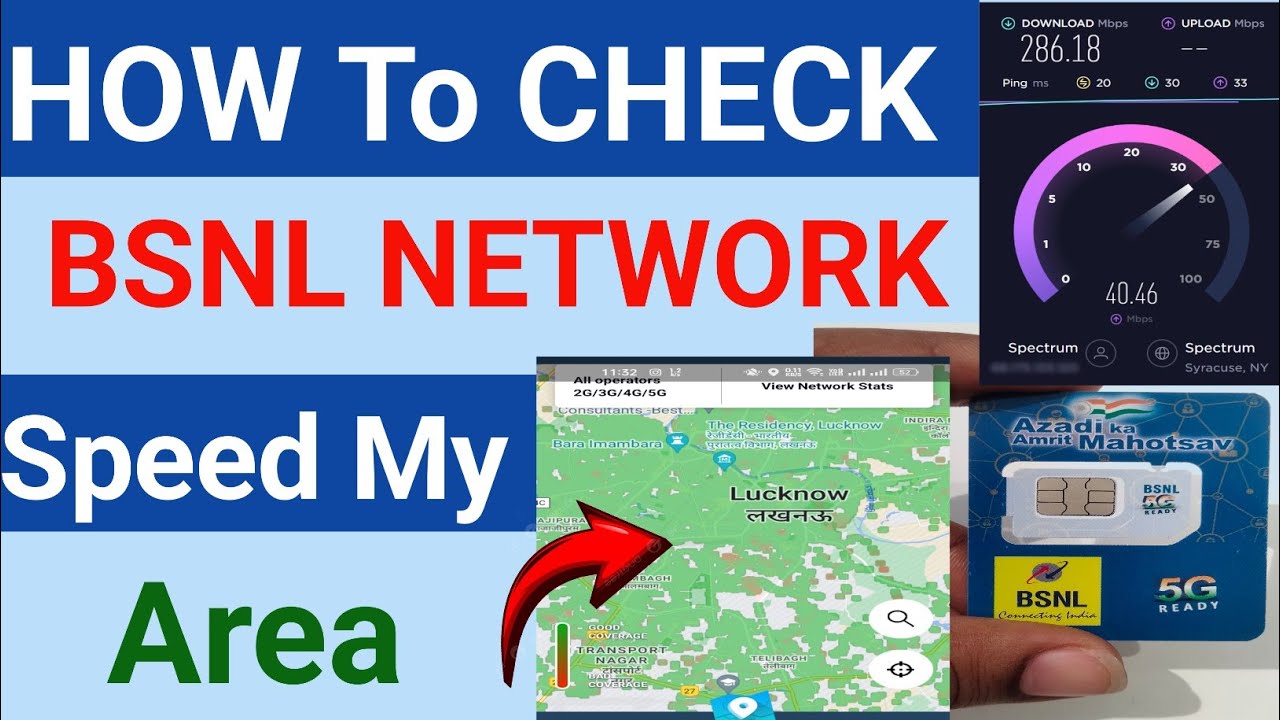 how to check bsnl network internet speed test | BSNL Network 4G speed ...
