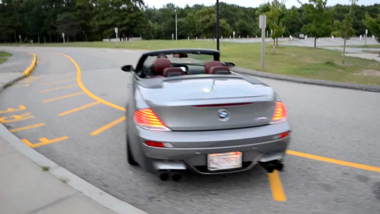 DINAN BMW M6 convertible BRUTAL in-car accelerations and revving ...