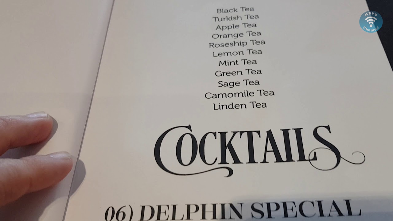 Drink menu at Delphin Be Grand Resort (4K UHD) - YouTube