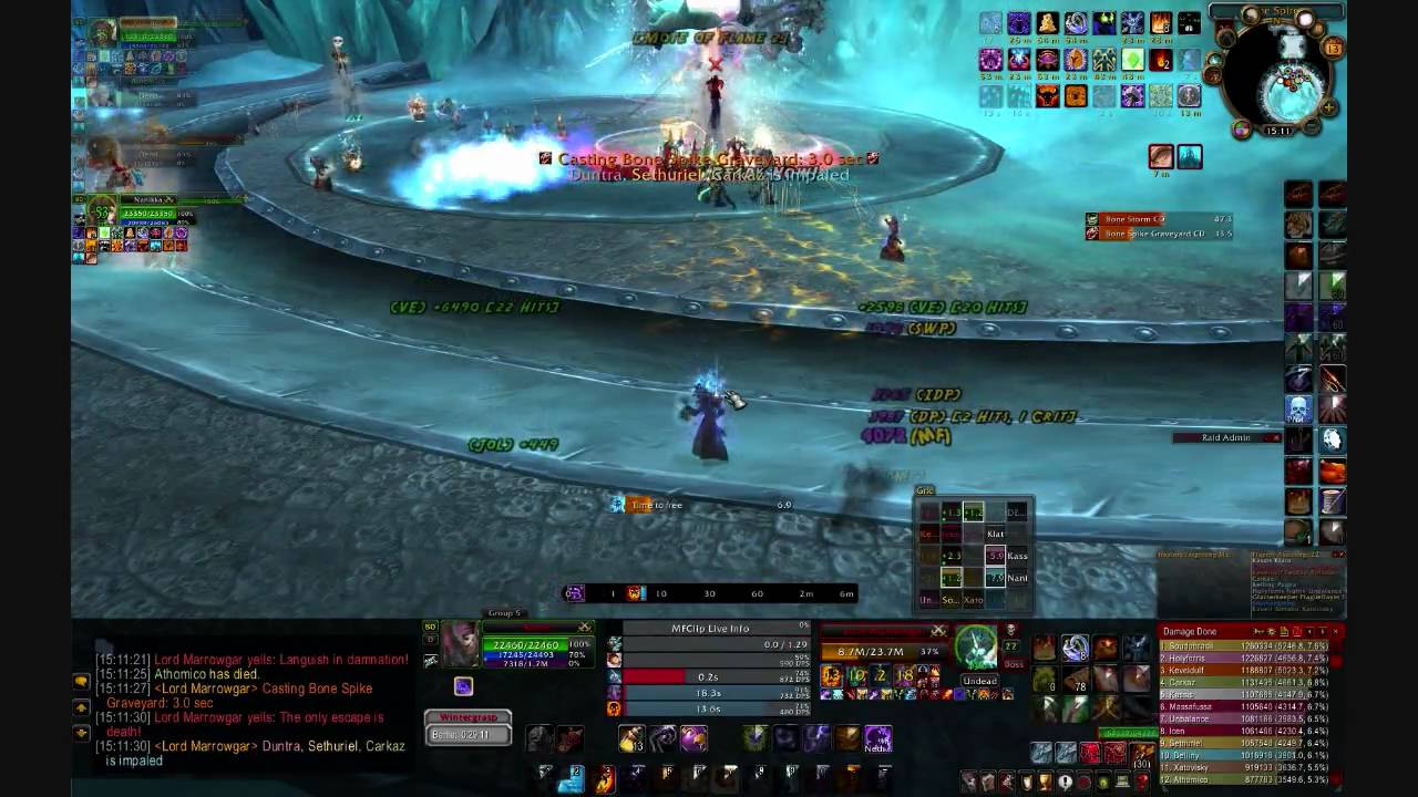 Lord Marrowgar 25 - Icecrown Citadel - Anarquia - Shadow Priest PoV ...