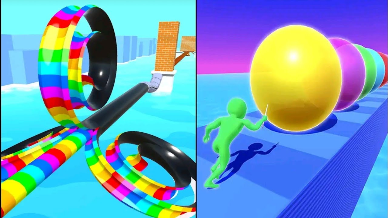Spiral rider🆚Baloon guys|New levels mobile games pro walkthrough videos ...