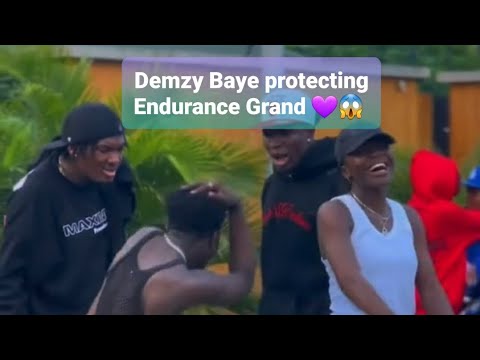 Demzy Baye protecting his babe Endurance grand 💜 💜 😱 Demzy grand - YouTube