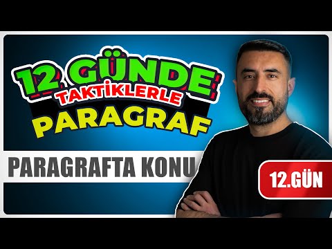 PARAGRAFTA KONU SORULARI / Paragraf Taktikleri Kampı 2026 📌 12.Gün TYT -KPSS-ALES-DGS