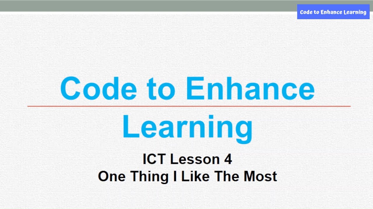 Lesson 4 : Things I Like The Most - YouTube