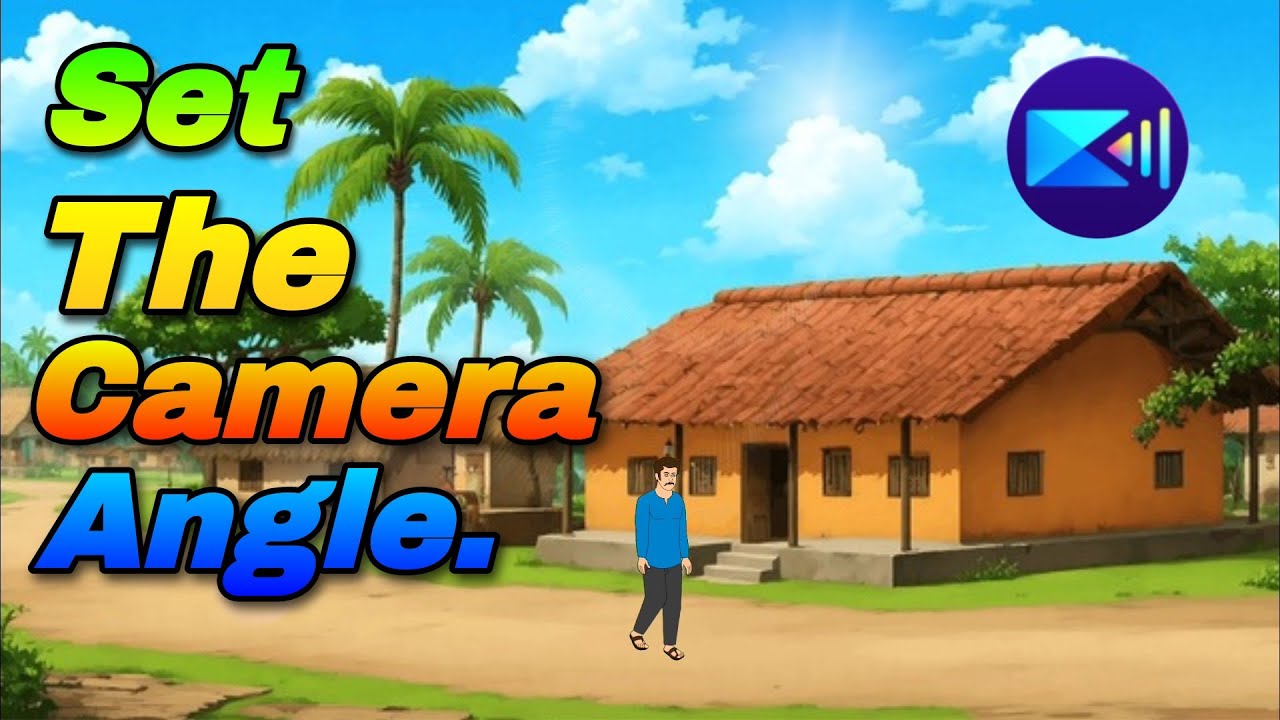 How To Set The Cartoon Video Background Camera Angle.|| PowerDirector ...