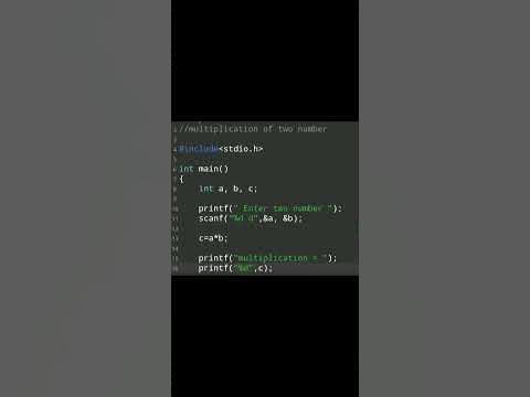 #1 | How to Learn To code For Beginners | Programming Exercise2 #shorts #clanguage - YouTube