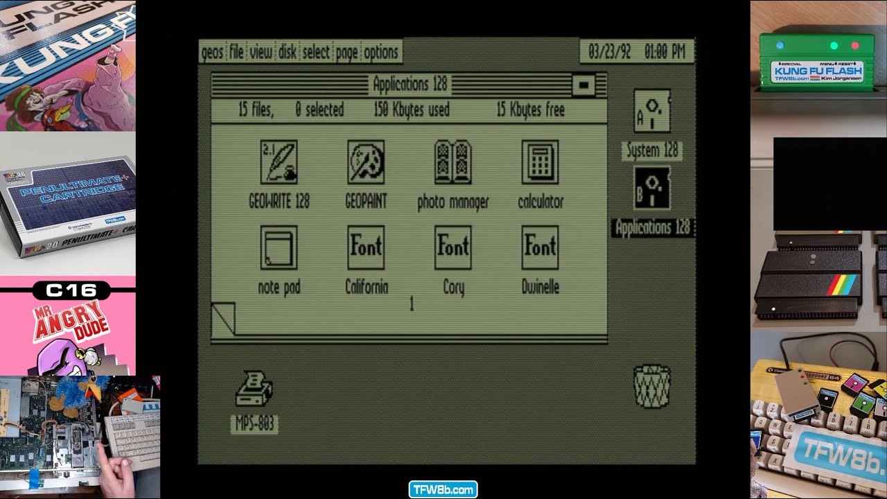 Rod Hull's 'Journey' into GEOS on the Commodore 128 in both 40&80 ...