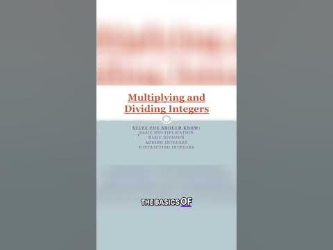 Mastering Integer Operations - Multiply and Divide with Ease - YouTube