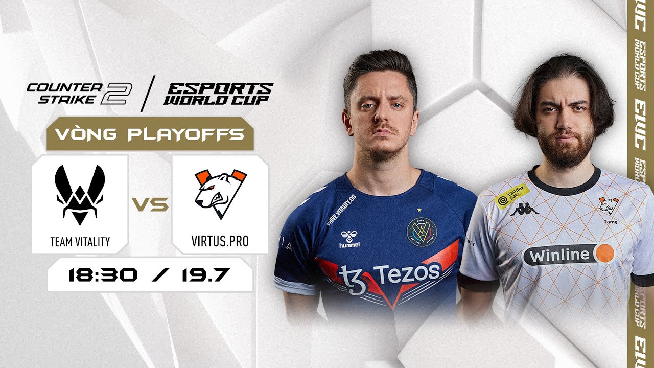 🔴 TRỰC TIẾP CS2: Team Vitality - Virtus.pro | ESPORTS WORLD CUP (CS2 ...