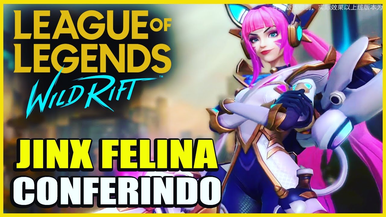 Conferindo A Nova Skin Da Jinx Felina De Batalha No League Of Legends ...
