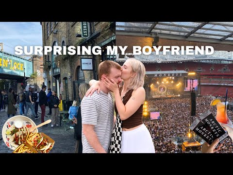 surprising my boyfriend with ARCTIC MONKEYS concert tickets! 🕺🪩💌