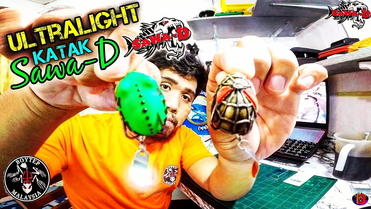 Sawa-D Ultralight 3cm Soft frog Boleh Long Cast || Casting Haruan ...