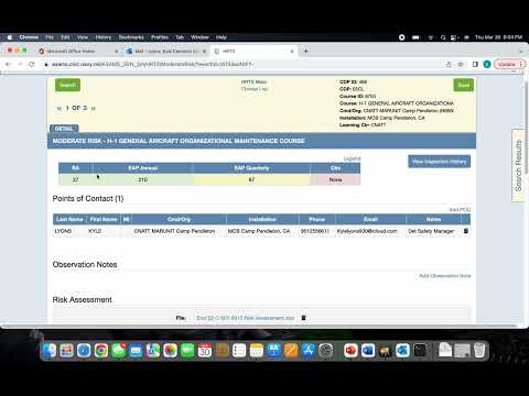 Moderate Risk Training ESAMS - YouTube