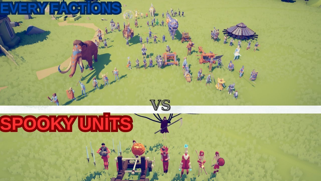 SPOOKY UNİTS VS EVERY FACTİONS/Totally Accurate Battle Simulator - YouTube