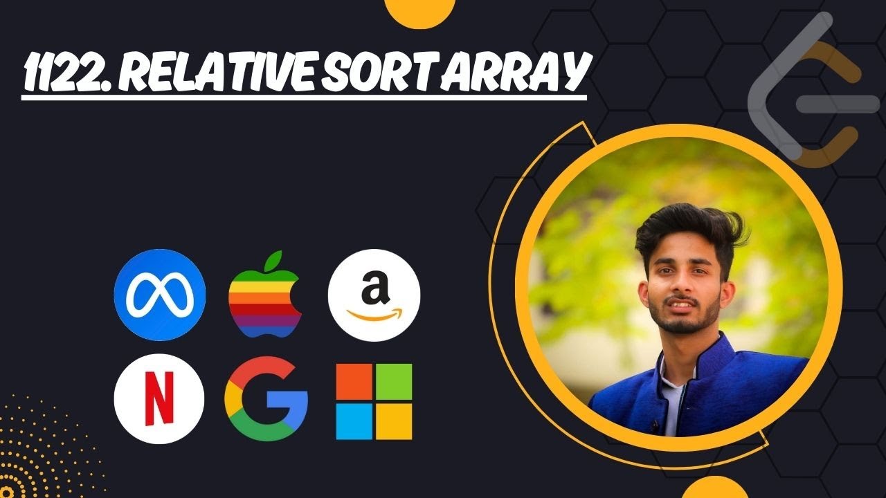 1122 Relative Sort Array Leetcode Python Dsa Youtube 9354