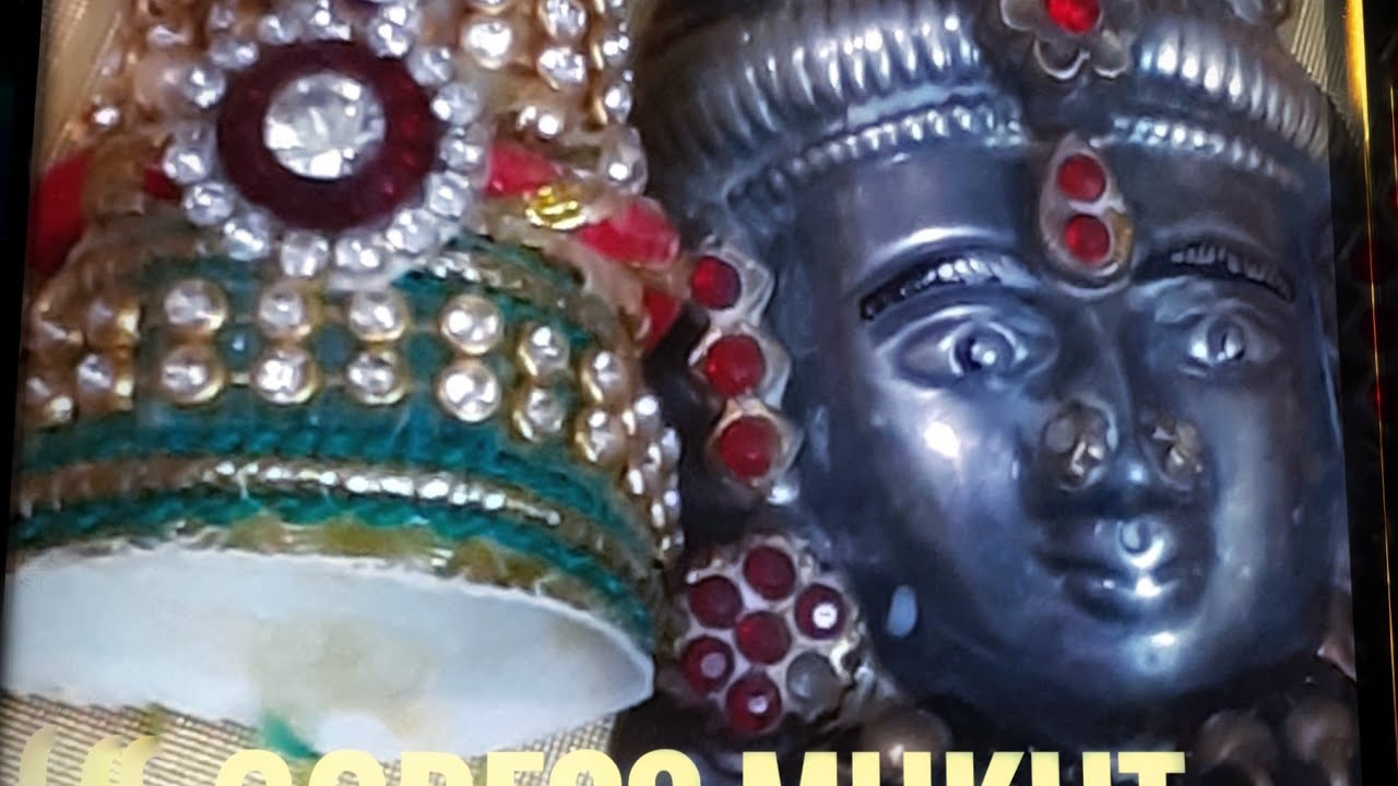 how to make mukut # crown # goddess mukut - YouTube