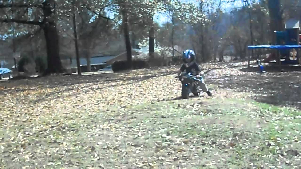 My nephew Brayden on his Batman motorcycle :) - YouTube