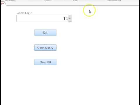 MS Access Parameters Using TempVars - YouTube