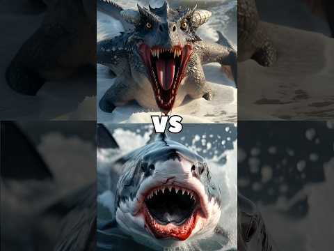 Great White Shark vs Ocean Monster #shorts #vs #animals