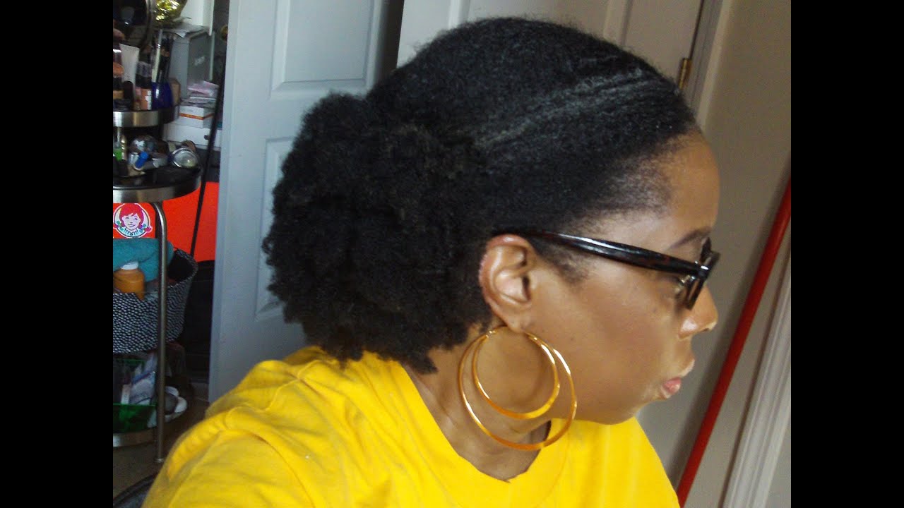 Natural Hair :|: Side Puff For A Casual Day VEDA Day 20 - YouTube