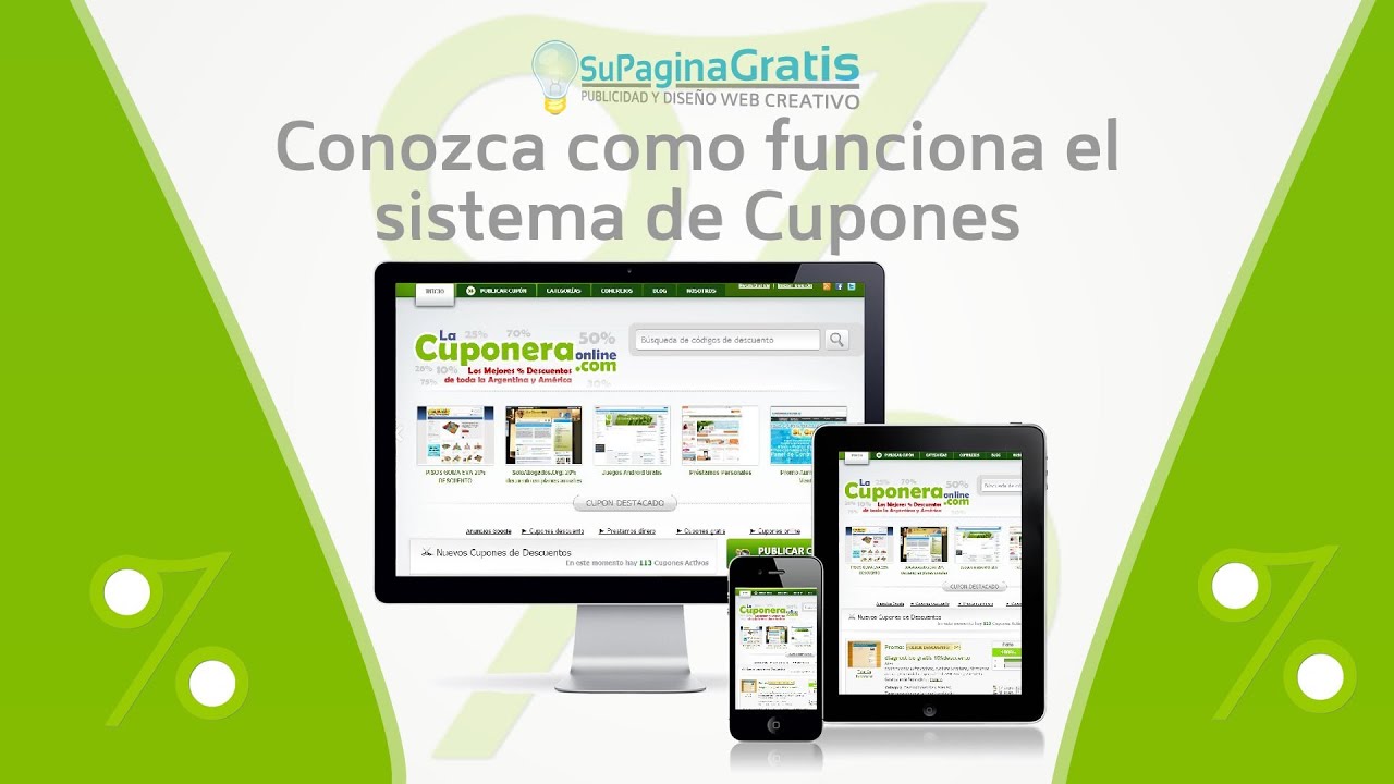Como Funciona el Sistema de Cupones de Descuento - SuPaginaGratis - YouTube