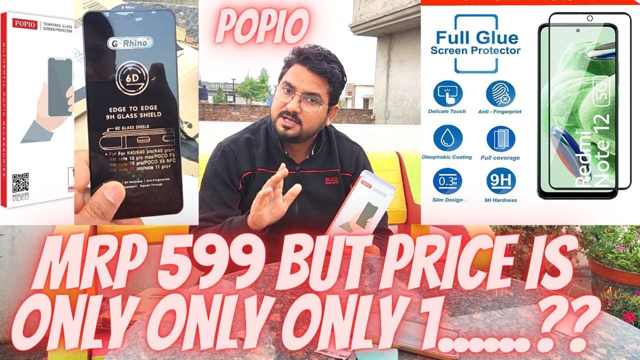POPIO Tempered Glass | How to apply at home ? POPIO.in install Screen ...