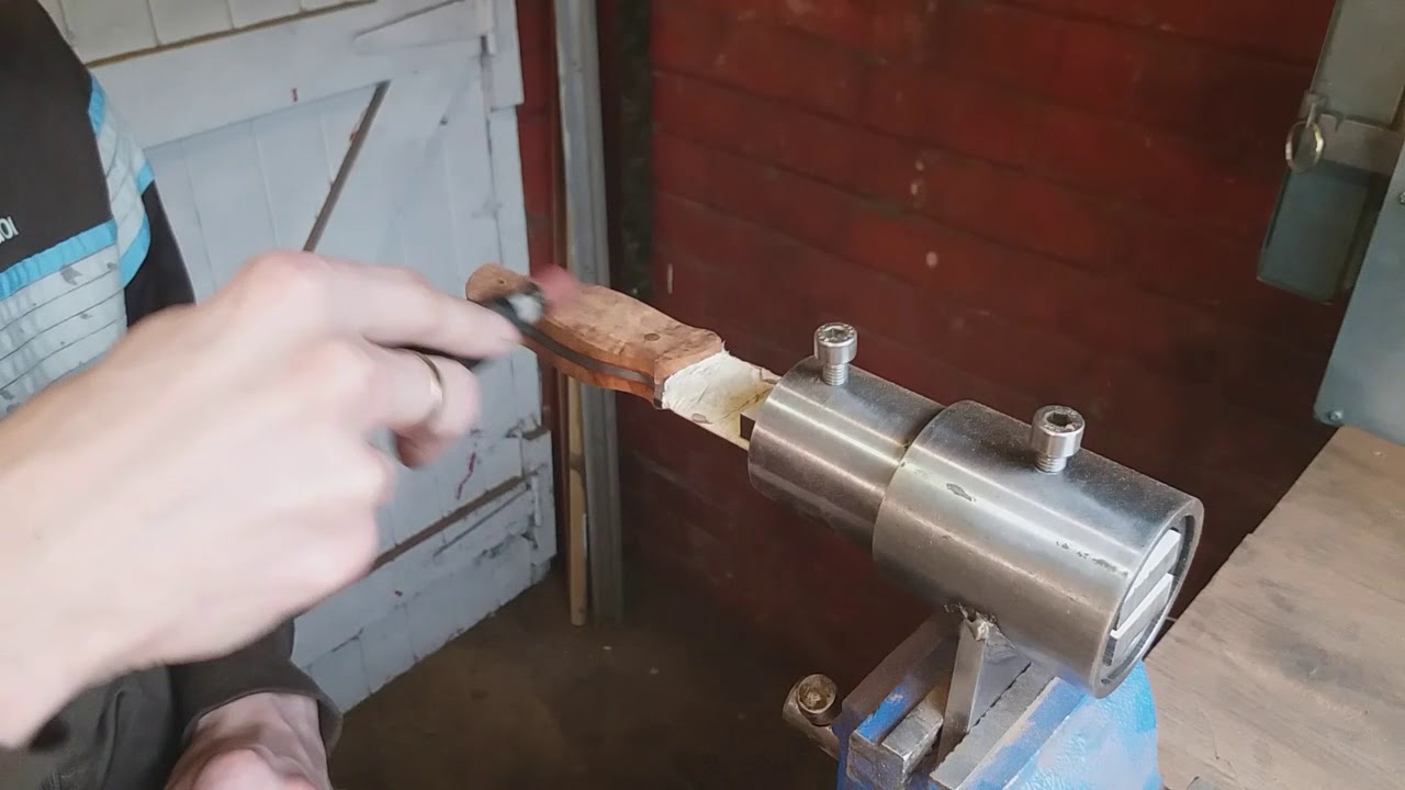 Knife handle making. - YouTube