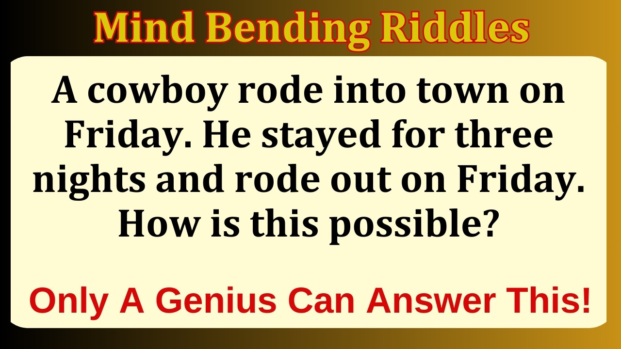 RIDDLES | Epic Riddle Quiz | Can You Crack These Tough Puzzles? # ...