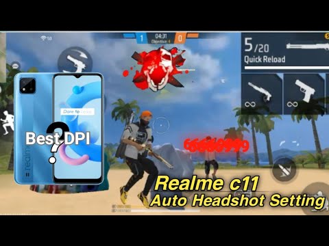Realme c11📱 free fire headshot sencitivity+DPI+HUD+setting⚙️ after update 2023💯 2gb ram⚡ - YouTube