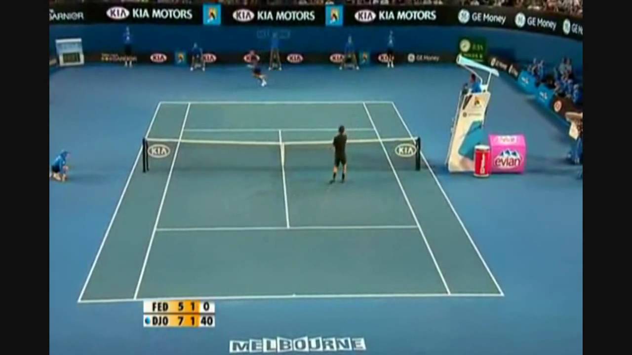 Novak Djokovic Between The Legs Shot Against Federer Youtube