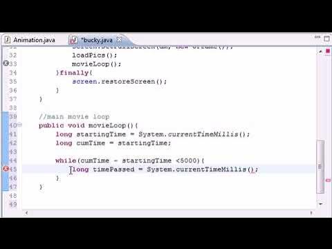Java Game Development 12 Main Movie Loop - YouTube
