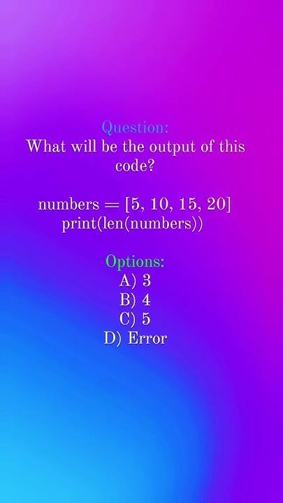 #shorts #python #list #pythonforbeginners #coding #quiz #ytshort #pythonprogramming - YouTube