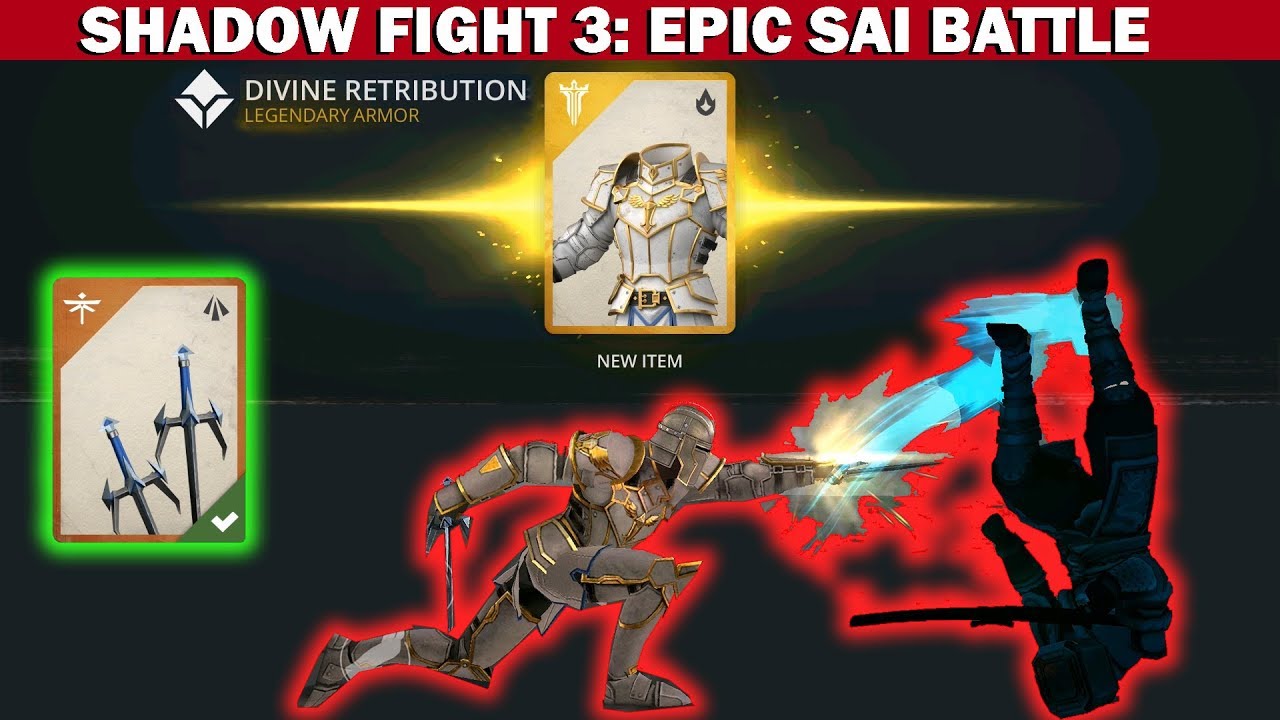 Shadow Fight 3 Buy Legendary Armor DIVINE RETRIBUTION | Epic SAI Battle ...