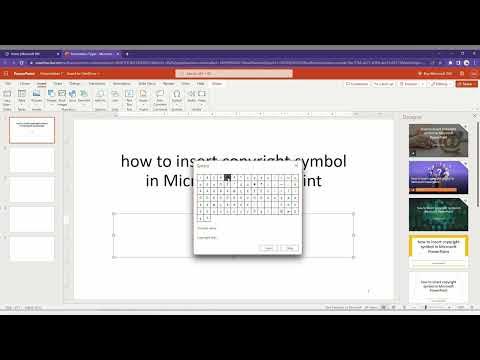 how to insert copyright symbol in Microsoft PowerPoint - YouTube