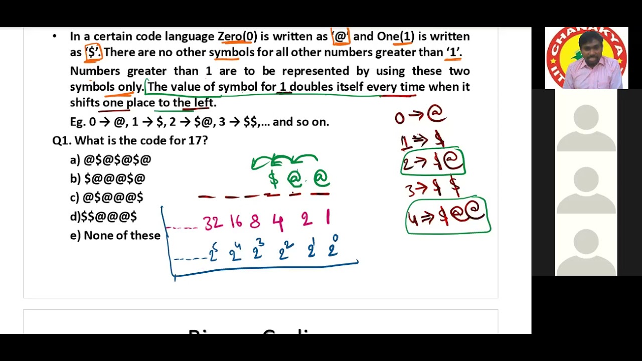 Logical Reasoning Coding Decoding Class 4 Dated 21 01 2021 Youtube