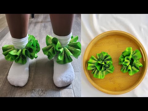 How to make Tutu Ankle Ruffle / Tutu Socks / lala creative designs ...