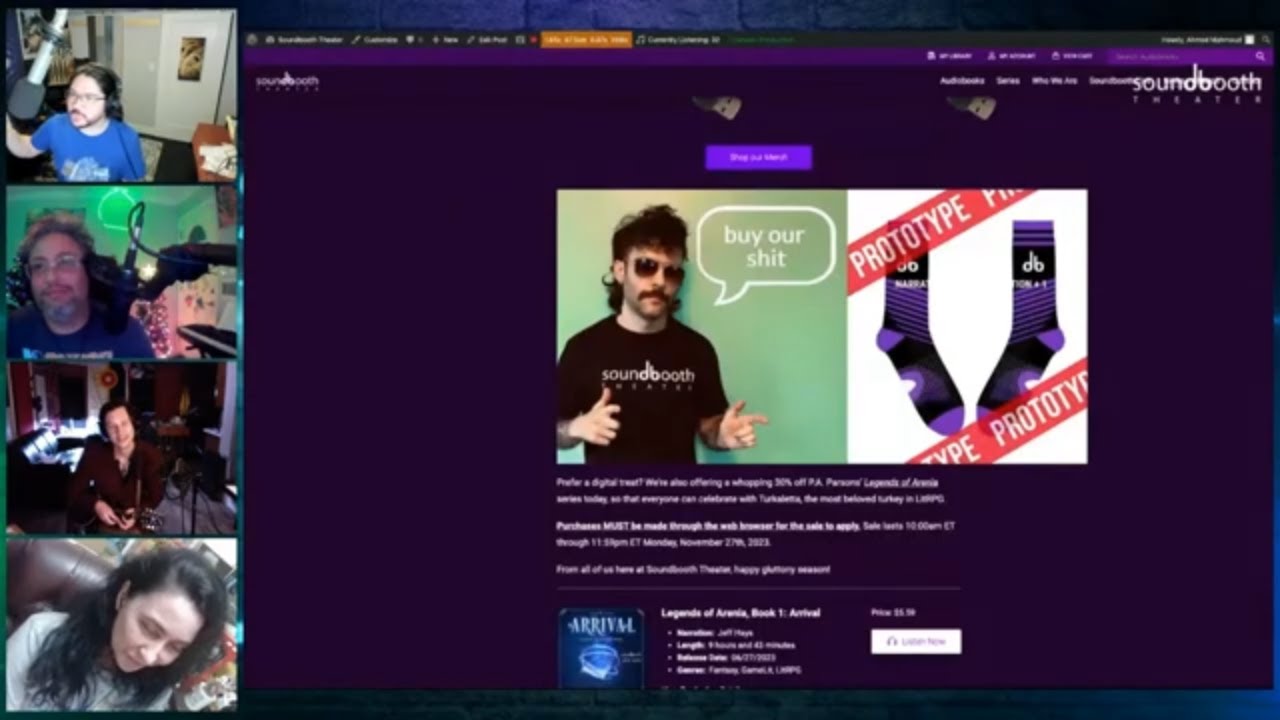 SoundBooth Theater presents Narration Socks +1 - YouTube