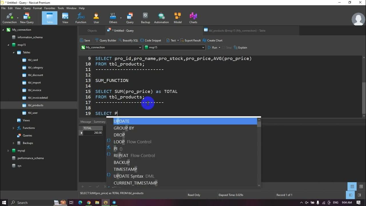 SQL server with Navicat |ThiaReuth - ធារិទ្ធ - YouTube