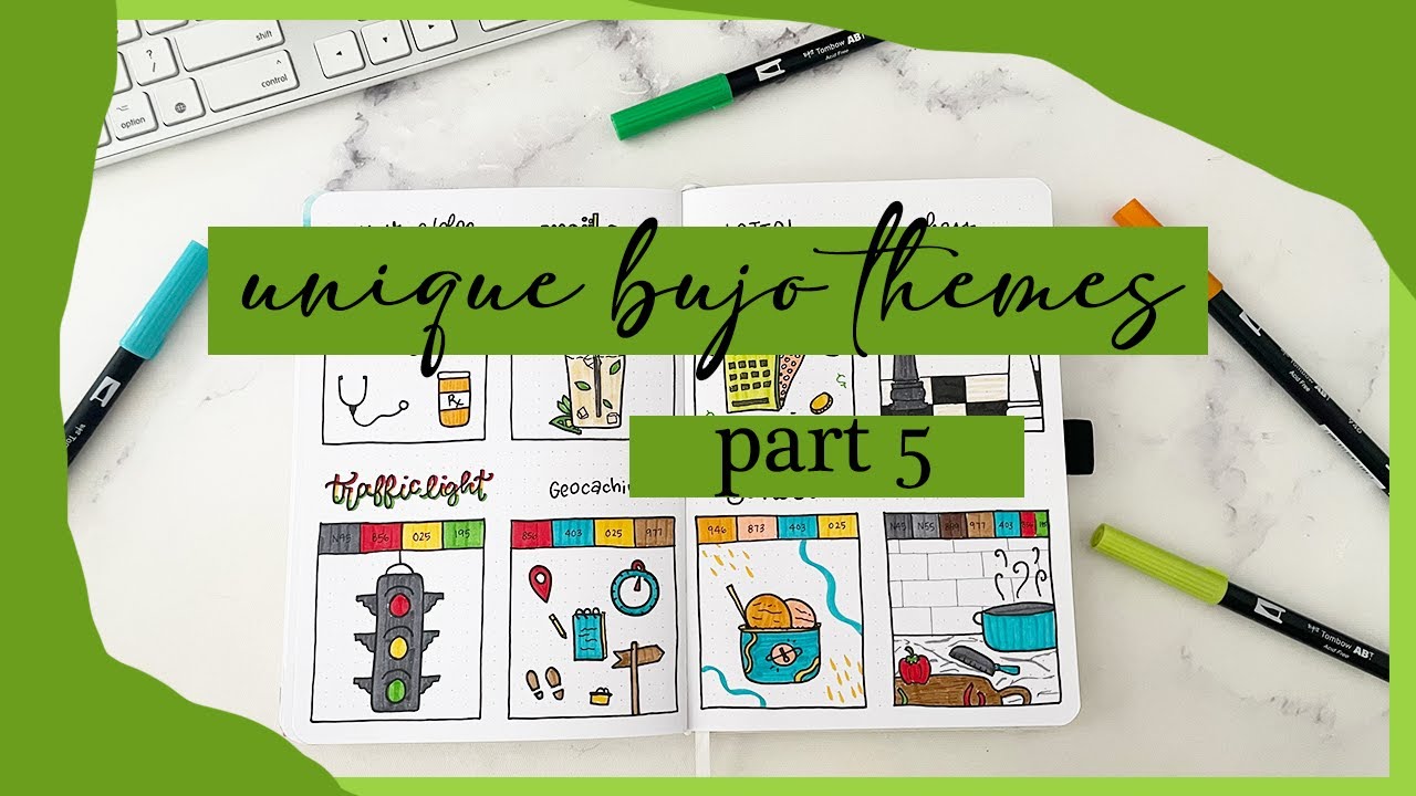 Unique Bullet Journal Theme Ideas Part 5 - YouTube