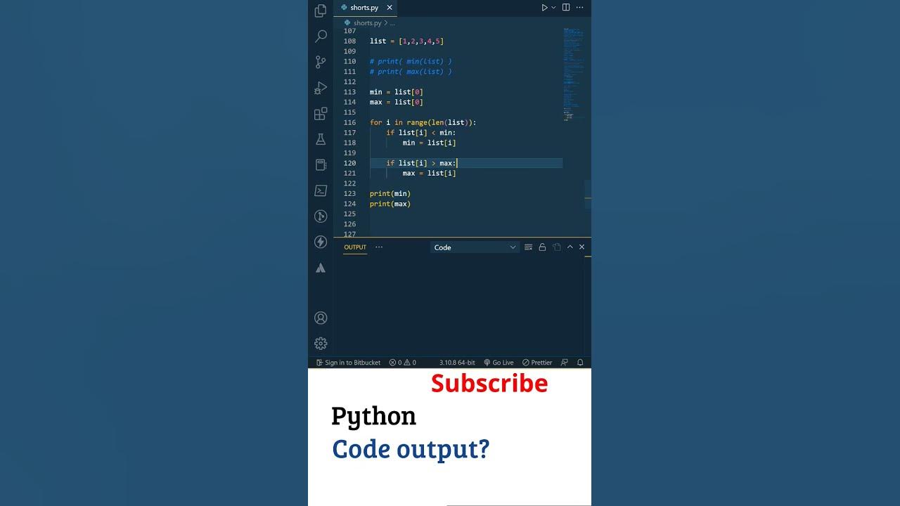 Python Interview Telugu Python Lists Min Max Python For Beginners