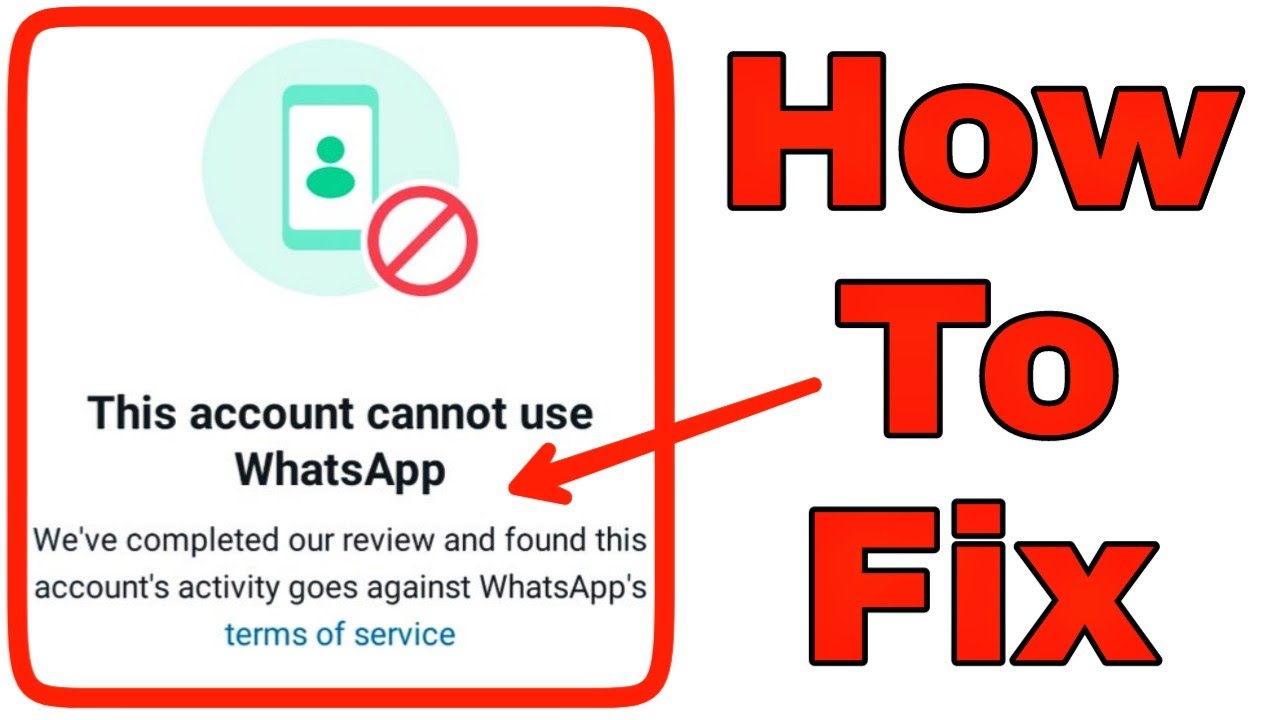 How to Fix This account cannot use whatsapp Problem Solve 100% - YouTube